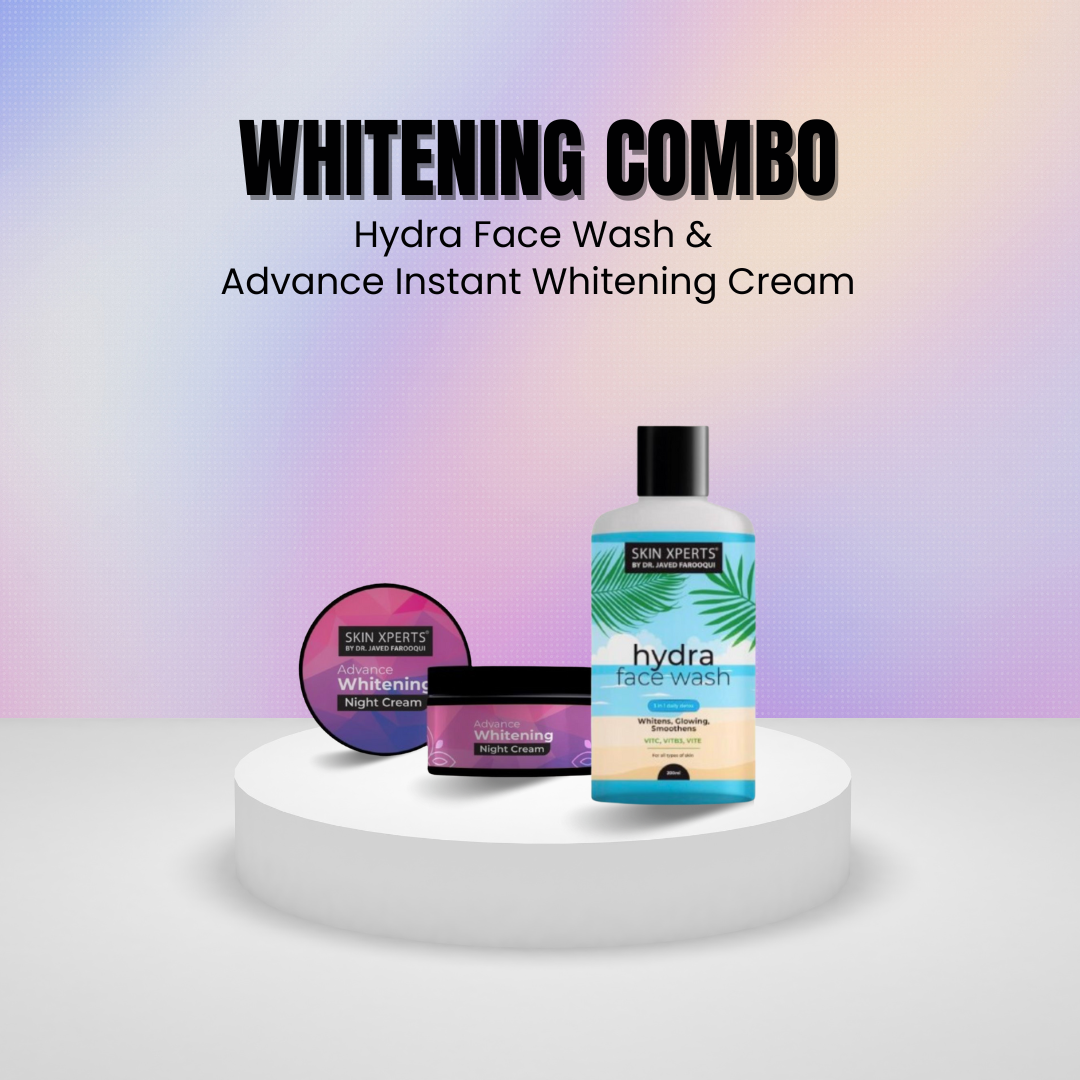 Combo - Advance Instant Whitening Cream & Hydra Face Wash – Dr Javed ...