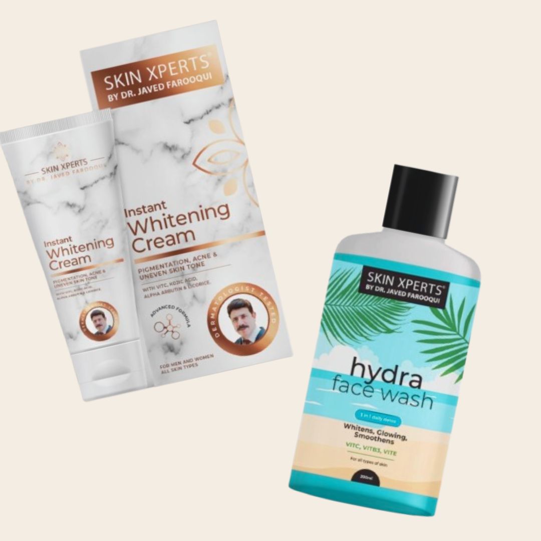 Combo - Instant Cream & Hydra Face Wash – Dr Javed Farooqui